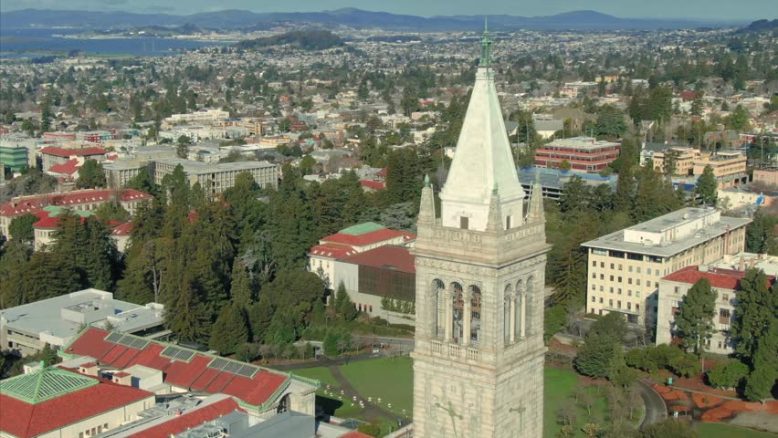 Aerial of Berkeley University the Stock-video (100 % royaltyfri ...