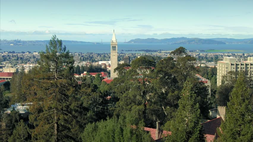 Aerial of Berkeley University the Stock Footage Video (100% Royalty ...