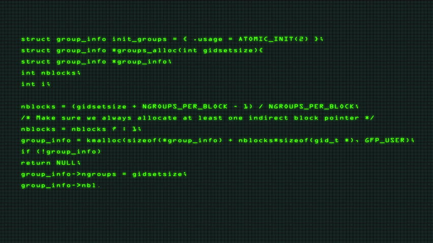 Programming Code Running Down Computer Screen Stock Footage Video 100 Royalty Free 24896750
