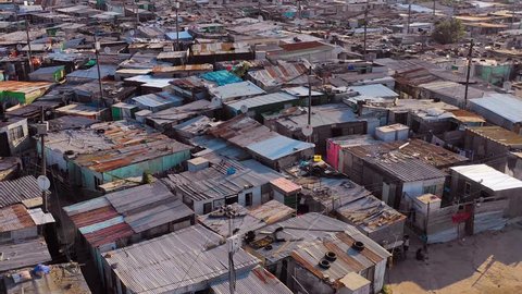 Gugulethu South Africa Circa 2018 Aerial Stock Footage Video (100% ...