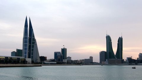150 Bahrain financial harbour Stock Video Footage - 4K and HD Video ...