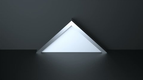 Abstract White Twisted Triangle Corridor 3d Stock Illustration ...