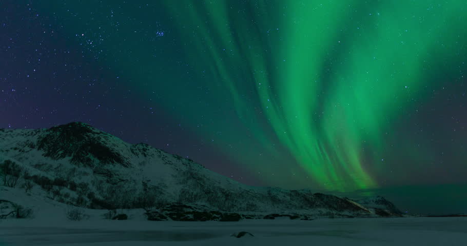 Northern Lights, Polar Light or Stock Footage Video (100% Royalty-free ...