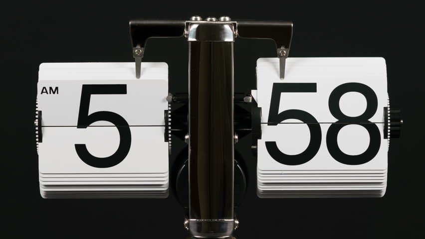 classic flip clock timelapse Stock Footage Video (100% Royalty-free ...