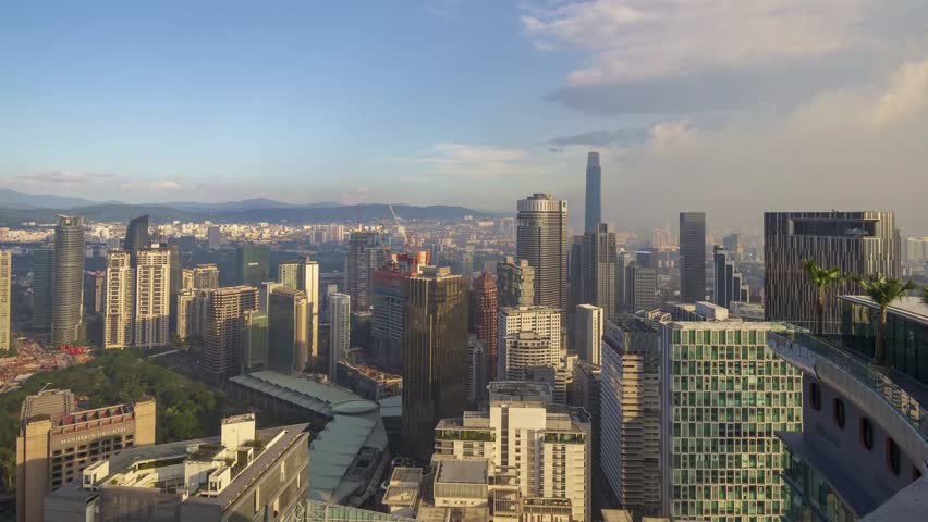 time lapse sunrise cityscape view during Stock Footage Video (100% ...