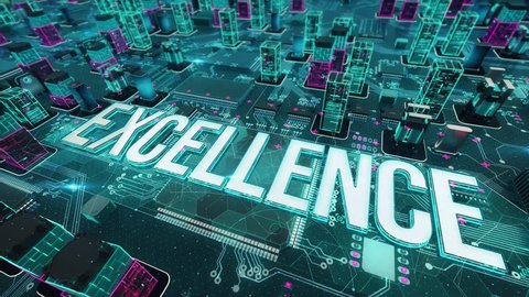 Excellence Digital Technology Concept Stock Footage Video (100% Royalty ...