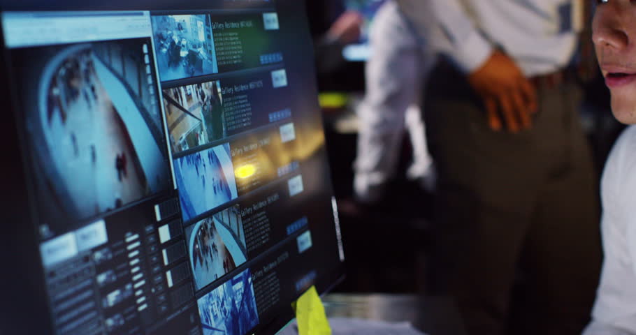 4k Security Surveillance Team Working 스톡 동영상 비디오(100% 로열티 프리) 10246370 ...