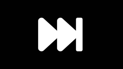 Glitch Effect Arises Fast Forward Symbol Stock Footage Video (100% ...