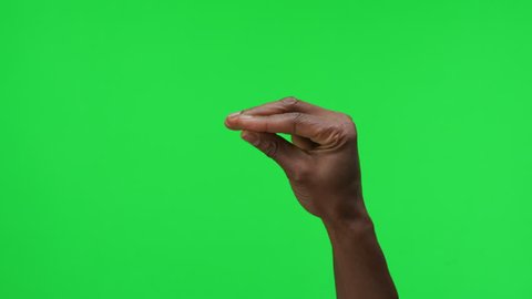 Female Hands On Green Screen Chroma Stock Footage Video (100% Royalty ...