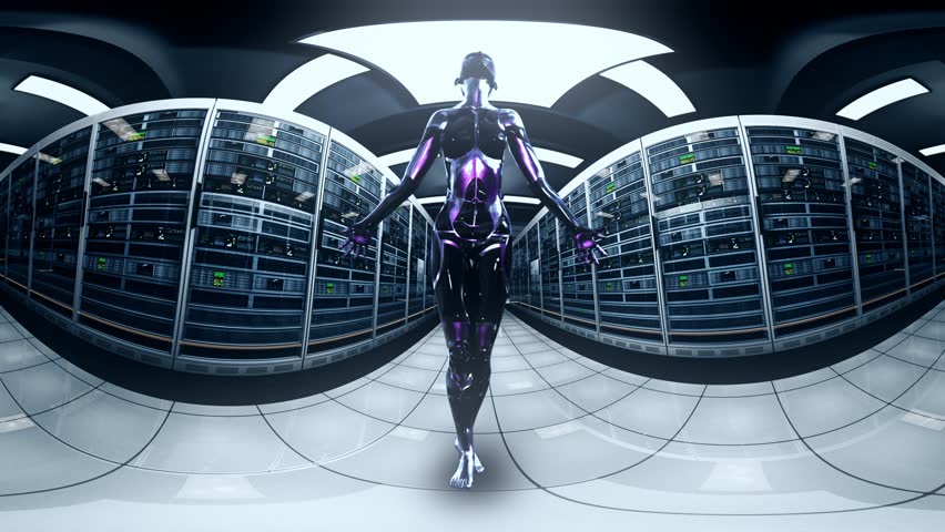 4k android artificial intelligence causing blackout Stock Footage Video ...