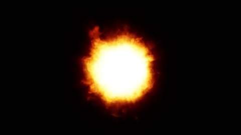 Shockwave Fire Explosion Loop Animation Powerful Stock Footage Video (100% Royalty-free ...