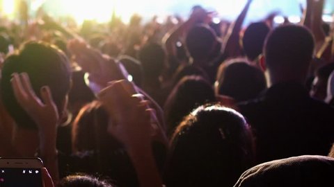 Concert Crowd Applause Concert Stage Concert Stock Footage Video (100% ...