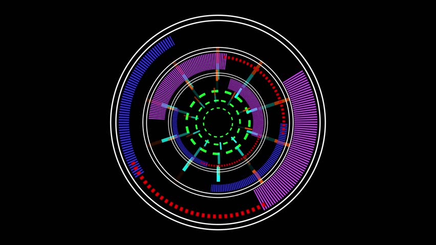 circular animated hud interface Stock Footage Video (100% Royalty-free ...
