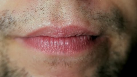 man talking - mouth detail Stock Footage Video (100% Royalty-free ...
