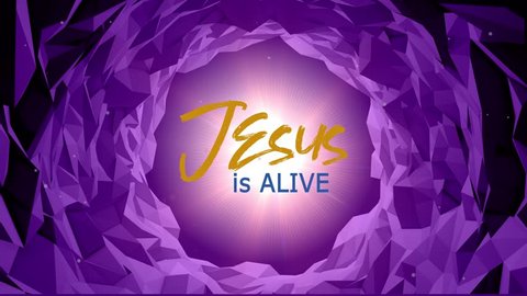 Jesus Alive Easter Background Loop Stock Footage Video (100% Royalty ...
