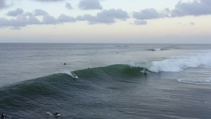 hawaii hanalei bay surfer surfing turns Stock Footage Video (100% ...