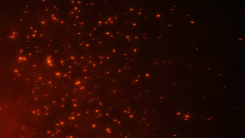 fire particles background 4k burning red Stock Footage Video (100% ...