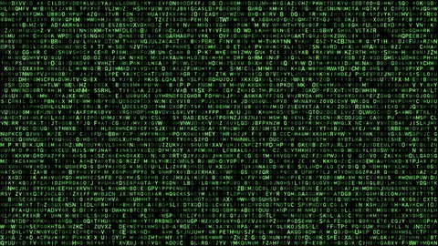 Digital Matrix Alphabet Flow Green : vidéo de stock (100 % libre de ...