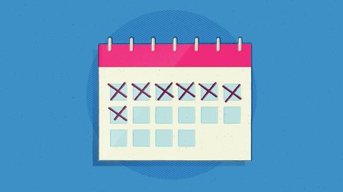 Calendar crossed off days Stock Video Footage - 4K and HD Video Clips ...