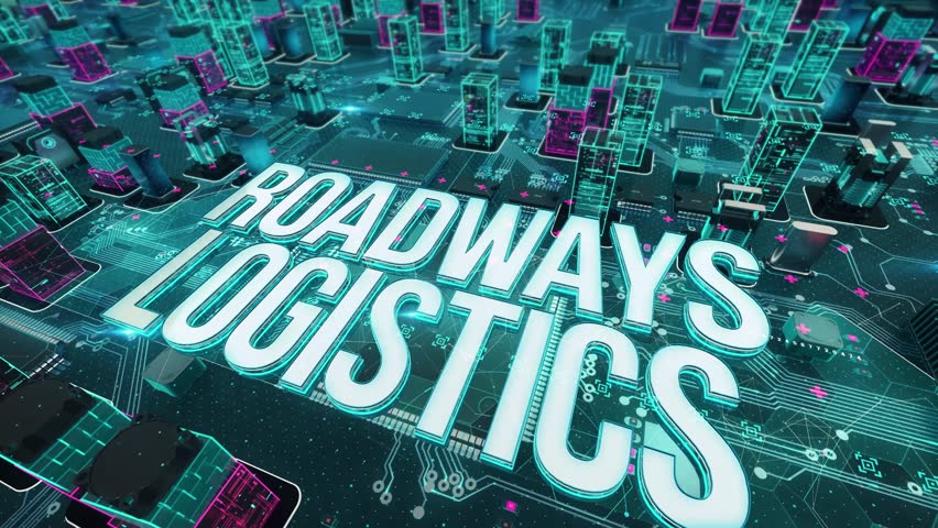 roadways logistics digital technology concept Stock Footage Video (100% ...