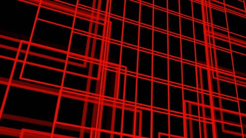 vertical red retro-futuristic 80s synthwave grid Stock Footage Video ...