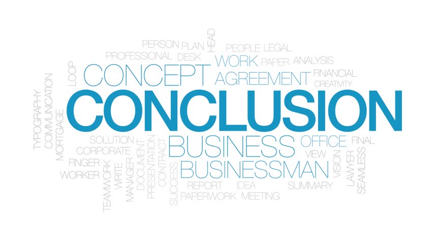 conclusion animated word cloud kinetic typography Stock Footage Video ...
