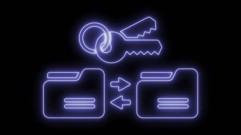 Padlock Set Neon Led Icon Lock Stock Footage Video (100% Royalty-free ...