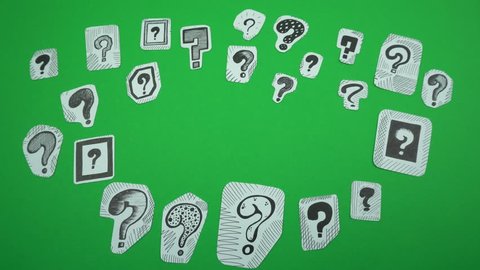 Blank Space Question Marks Stock Footage Video (100% Royalty-free ...