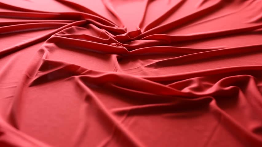 Bright Red Fabric in the Stock Footage Video (100% Royalty-free ...