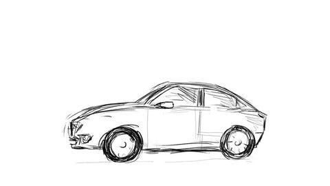 Contour Drawing Sports Coupe Bmw M3 Stock Vector (Royalty Free ...