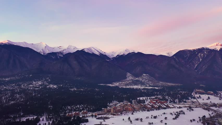 aerial view slide mountain range against Stock Footage Video (100% ...