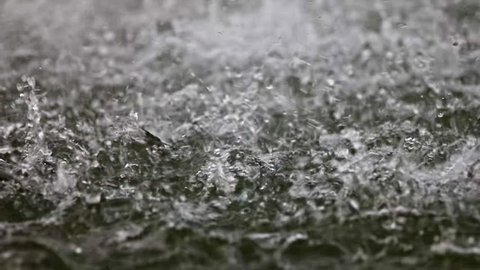 Disturbed Water Artificial Waterfall Slow Motion Stock Footage Video ...