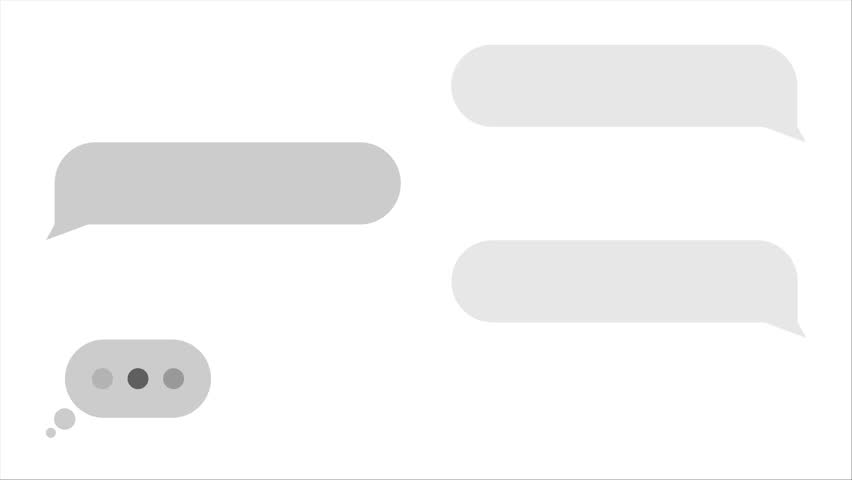 text typing messenger sending message bubble Stock Footage Video (100% ...