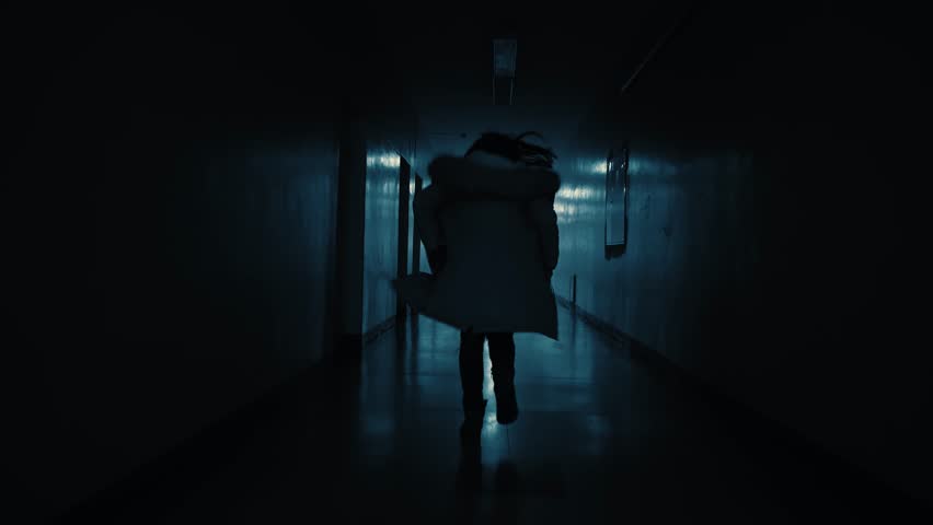 young excited woman panic runs away Stock Footage Video (100% Royalty ...