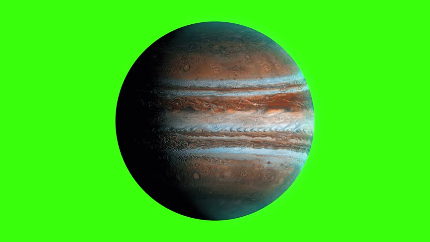 jupiter rotating spinning full rotation seamless Stock Footage Video ...