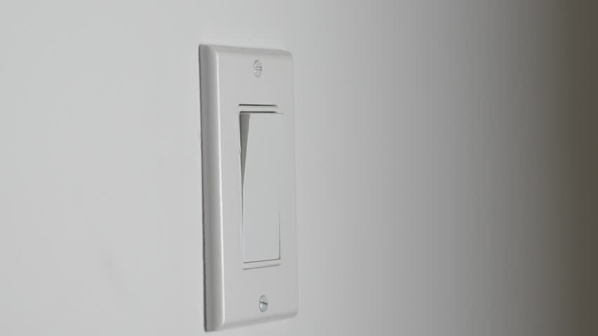 Hand Turning a Light Switch Stock Footage Video (100% Royalty-free ...