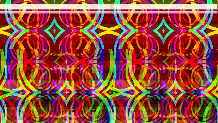 Psychedelic Grid Pattern of Abstract Stock Footage Video (100% Royalty ...