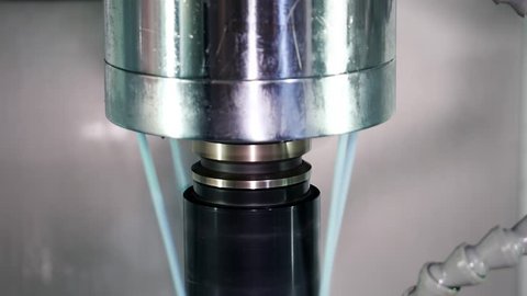 Slow Motion Cnc Milling On Sample Stock Footage Video (100% Royalty ...