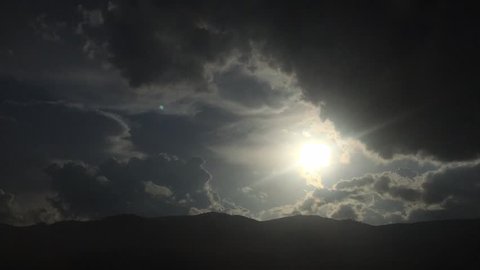 epic thunderstorm moving clouds night lightning Stock Footage Video ...