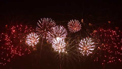 fireworks display celebration colorful new year Stock Footage Video ...