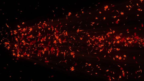 Glowing Red Fire Amber Particles Flying Stock Footage Video (100% ...