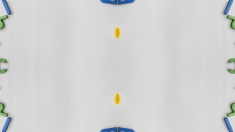 abstract alphabet stop motion animation printed Stock Footage Video ...