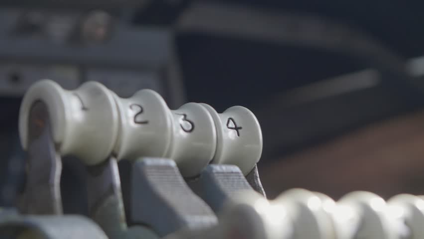 Airplane Control Stick in Side Stock Footage Video (100% Royalty-free ...