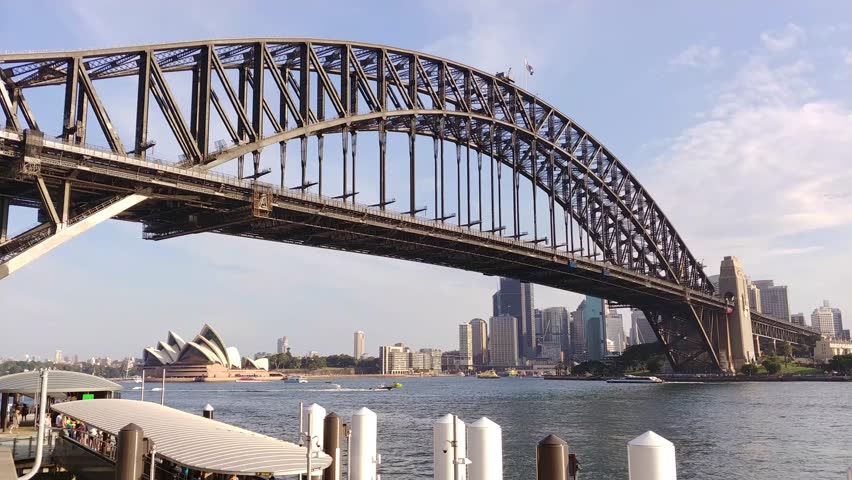 milsons point wharf platform on lower Stock Footage Video (100% Royalty ...