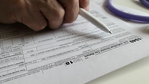 Male Medical Doctor Reads Irs Us Stock Footage Video (100% Royalty-free ...