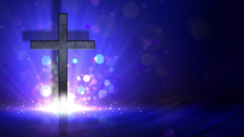Explosive Cross On Blue Background Stock Footage Video (100% Royalty ...