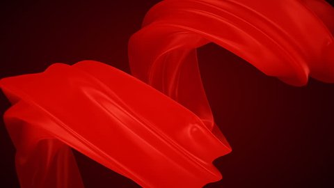 4k red wave satin fabric loop Stock Footage Video (100% Royalty-free ...