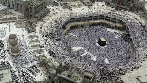 Mecca Saudi Arabia March 2019 Crowd Stock Footage Video (100% Royalty ...