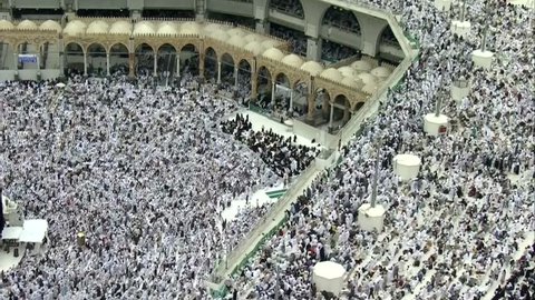 Mecca Saudi Arabia March 2019 Crowd Stock Footage Video (100% Royalty ...
