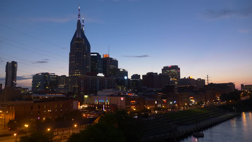 Cityscape with tall skyscrapers in Nashville, Tennessee image - Free ...